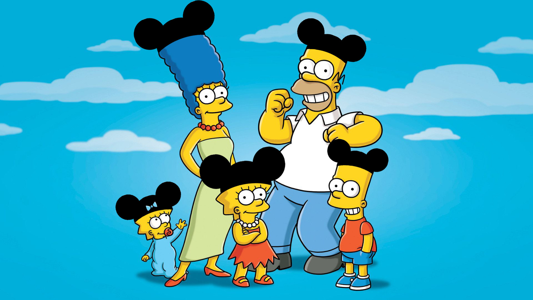 the_simpsons_with_mickey_mouse_s_ears_by_arthony70100-dbtcg0a_Easy ...
